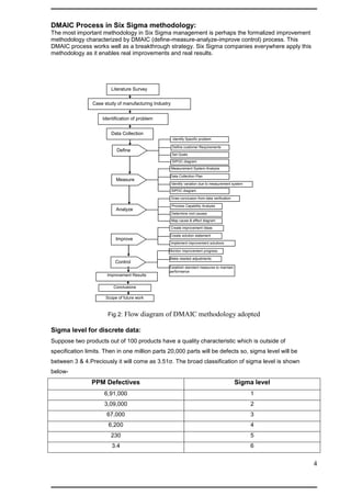 A study on six sigma techniques and its application in reduction of ...