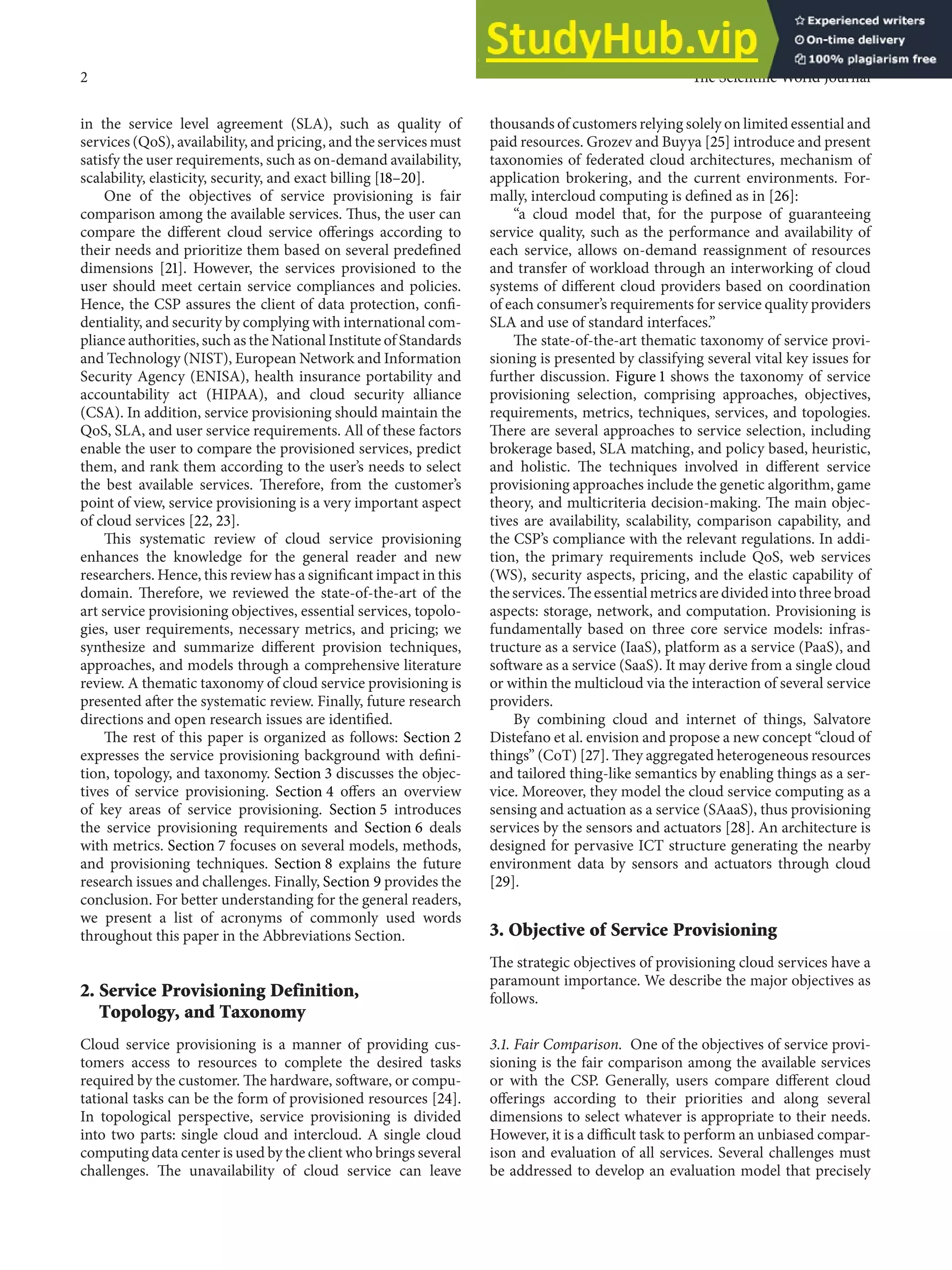 A Study On Strategic Provisioning Of Cloud Computing Services | PDF