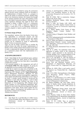 A study on the applicability of quality circles to construction ...
