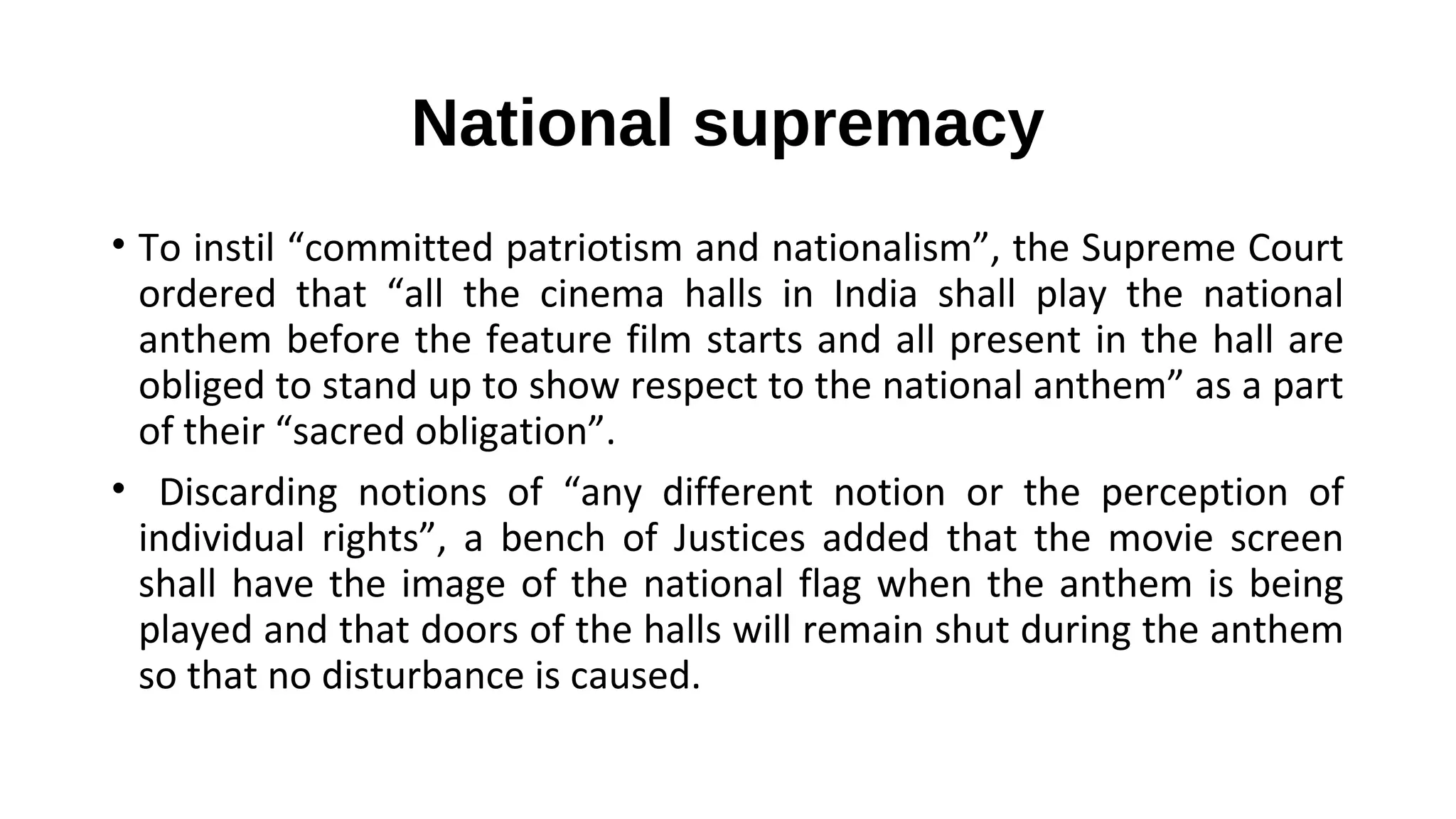 A study on the awareness national anthem | PPT