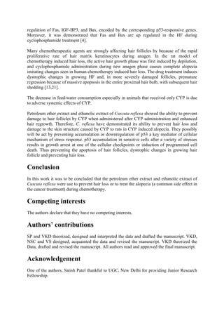 A study on the extracts of cuscuta reflexa roxb. in treatment of ...