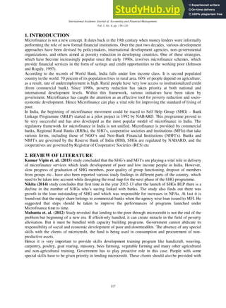 A Study On The Performance Of Microfinance Institutions In India | PDF