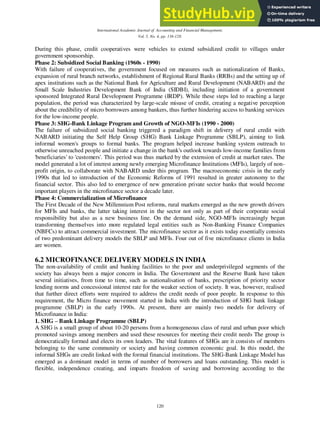 A Study On The Performance Of Microfinance Institutions In India | PDF