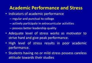 A study on the role of stress on performance | PPT