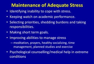 A study on the role of stress on performance | PPTX