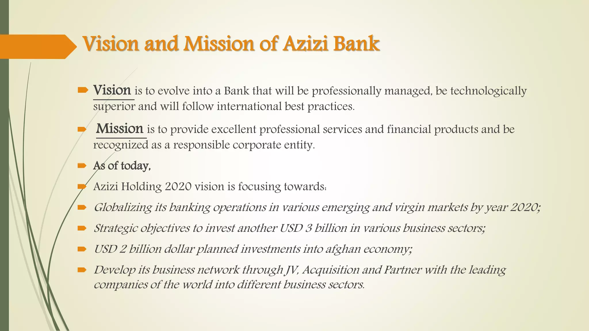 Azizi bank and Da Afghanistan Bank | PPT