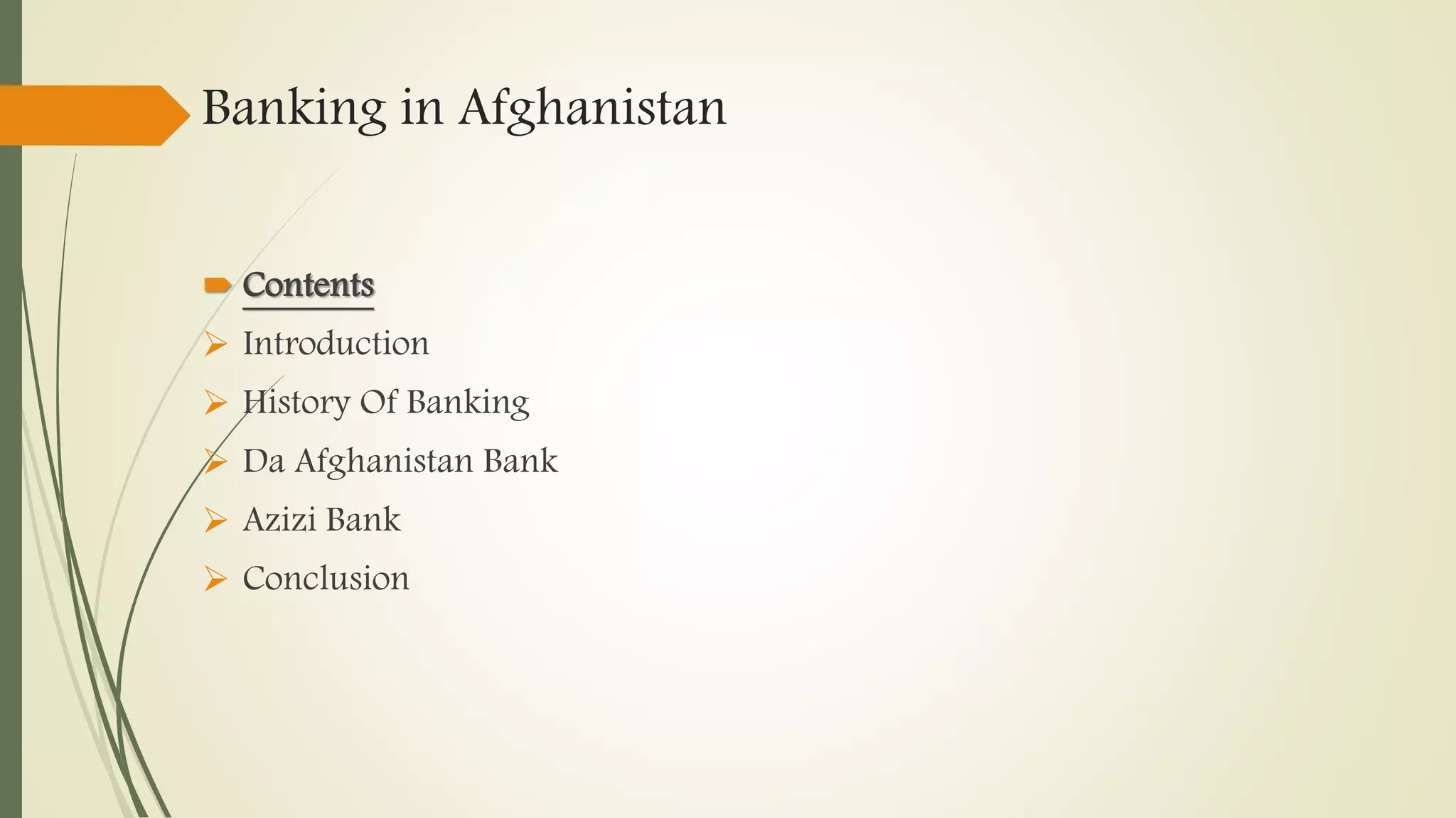 Azizi bank and Da Afghanistan Bank | PPT