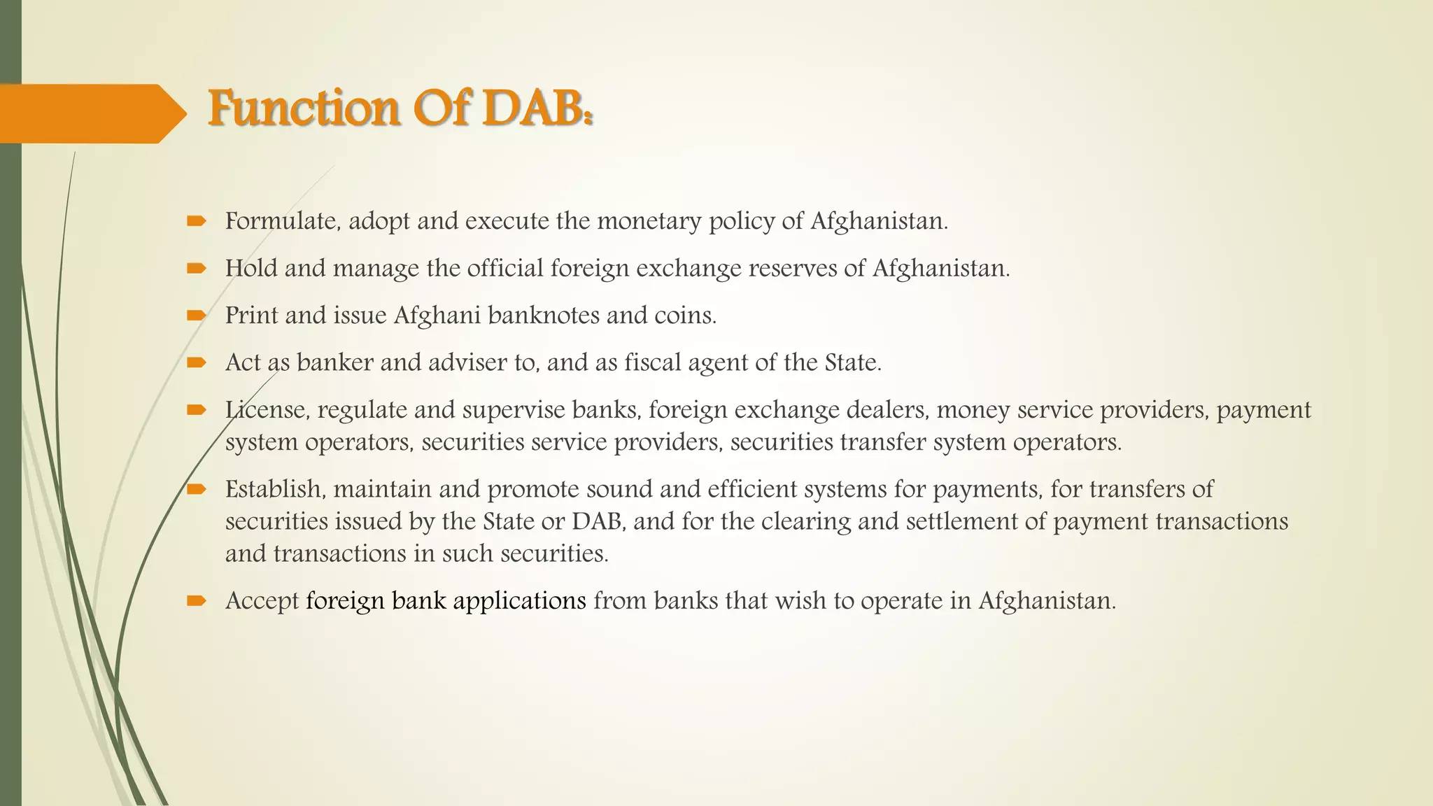 Azizi bank and Da Afghanistan Bank | PPT