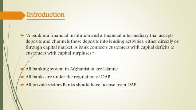 Azizi bank and Da Afghanistan Bank | PPT