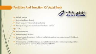 Azizi bank and Da Afghanistan Bank | PPT