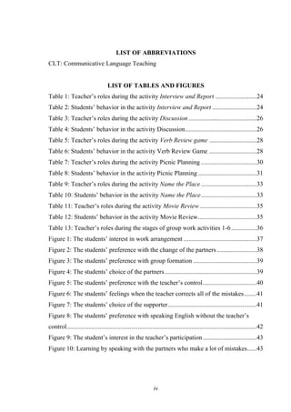 A study on the teacher’s roles in group work in communicative language ...