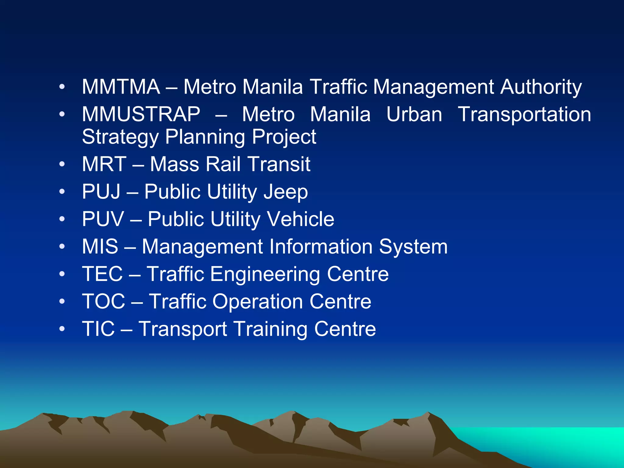 A Study on Traffic Management along EDSA in Metro Manila | PDF