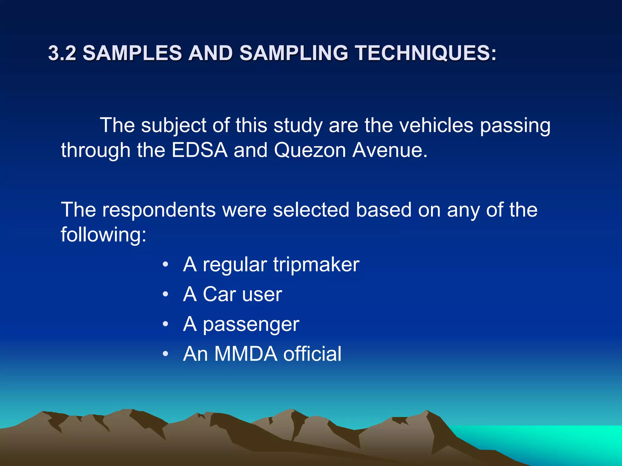 A Study on Traffic Management along EDSA in Metro Manila | PDF
