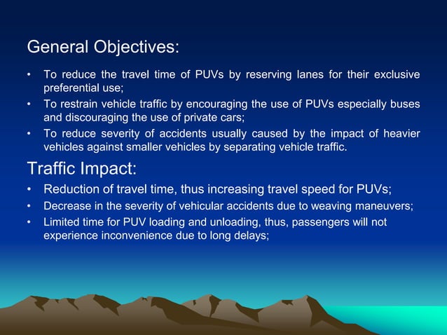 A Study on Traffic Management along EDSA in Metro Manila | PDF