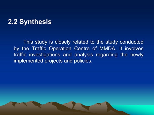 A Study on Traffic Management along EDSA in Metro Manila | PDF
