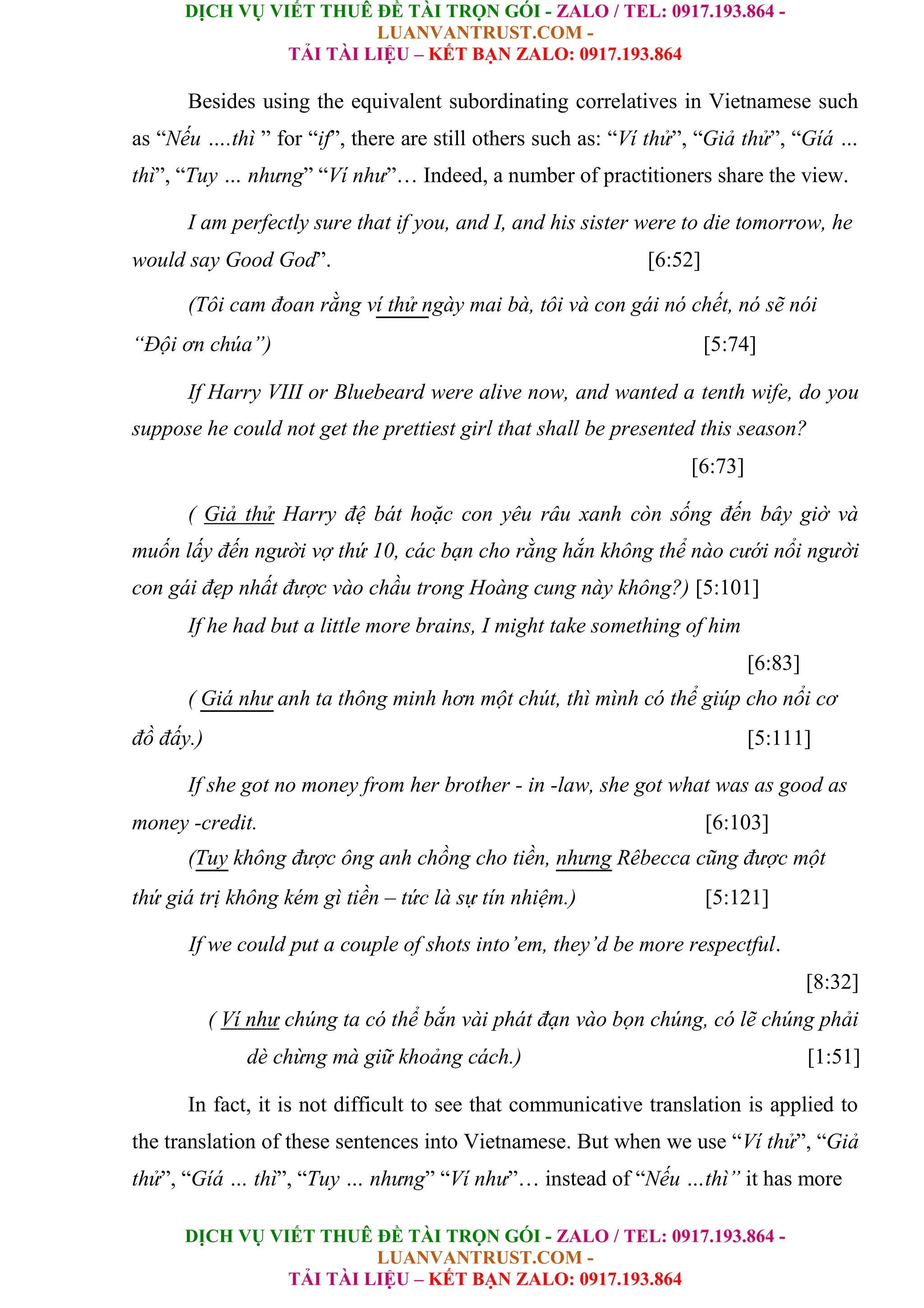 A Study On Unreal Conditional Sentences And Ways To Traslate Them Into ...