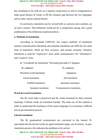 A Study On Unreal Conditional Sentences And Ways To Traslate Them Into ...