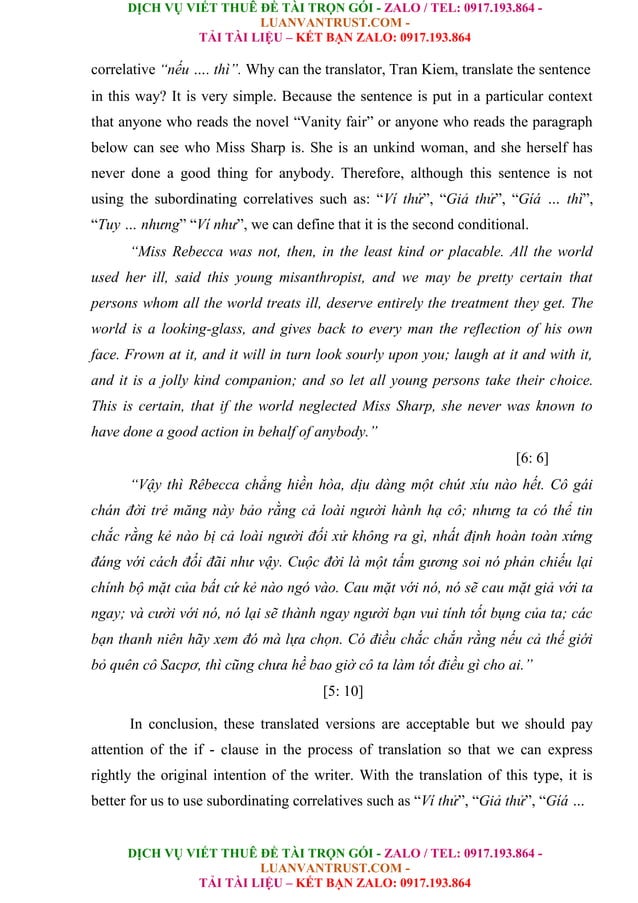 A Study On Unreal Conditional Sentences And Ways To Traslate Them Into ...