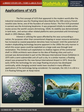 A STUDY ON VERY LARGE FLOATING STRUCTURES | PDF