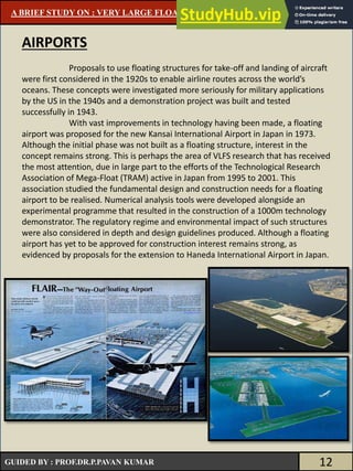 A STUDY ON VERY LARGE FLOATING STRUCTURES | PDF