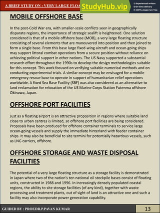 A STUDY ON VERY LARGE FLOATING STRUCTURES | PDF