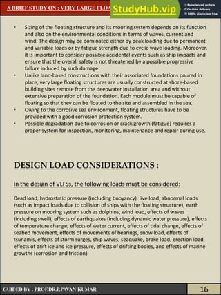 A STUDY ON VERY LARGE FLOATING STRUCTURES | PDF