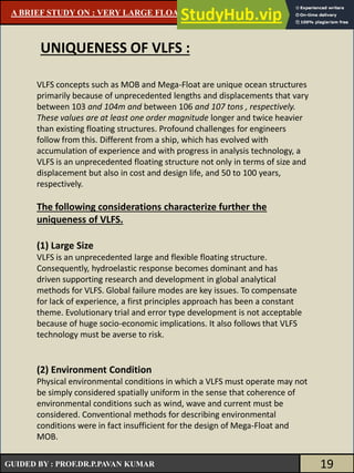 A STUDY ON VERY LARGE FLOATING STRUCTURES | PDF