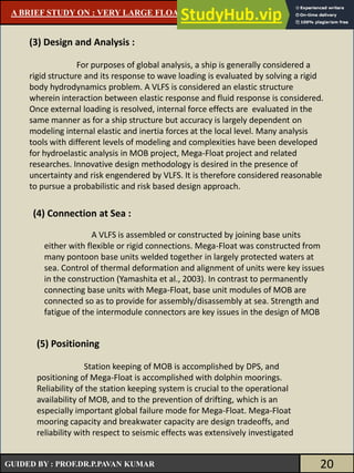 A STUDY ON VERY LARGE FLOATING STRUCTURES | PDF
