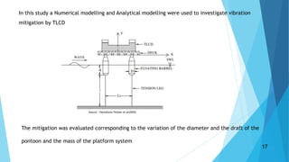 A STUDY ON VIBRATION CONTROL METHODS OF TLP.pptx | Physics | Science