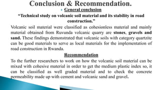 A study on volcanic soil_Musanze_ruvunda_patrick_NTEZIRYAYO | PPT