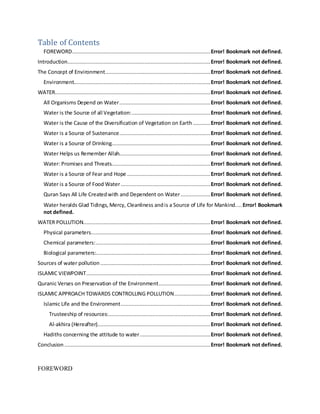 A study on water pollution 1 | DOCX