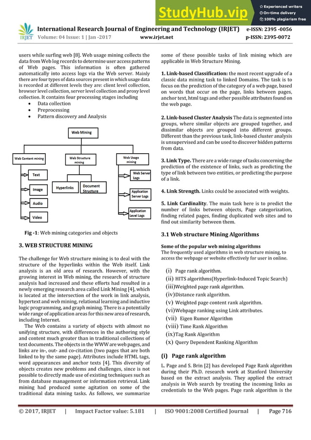 A Study On Web Structure Mining | PDF | Web Design and HTML | Internet