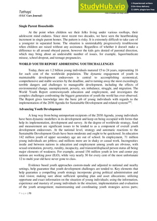 A STUDY ON YOUTH AND THEIR CHALLENGES IN THE 21 St CENTURY | PDF