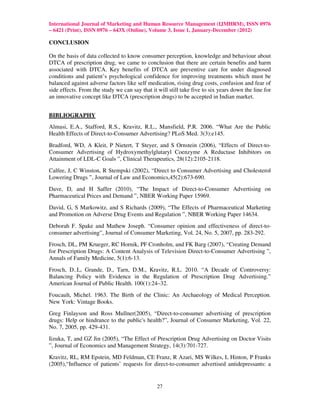 A study to explore scope of direct to consumer advertisement dtca | PDF