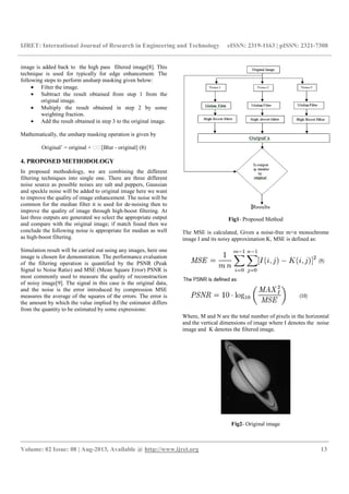 A study to improve the quality of image enhancement | PDF