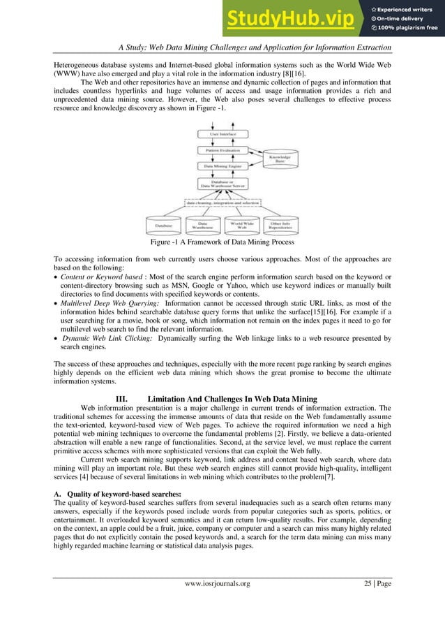A Study Web Data Mining Challenges And Application For Information Extraction | PDF | Databases ...