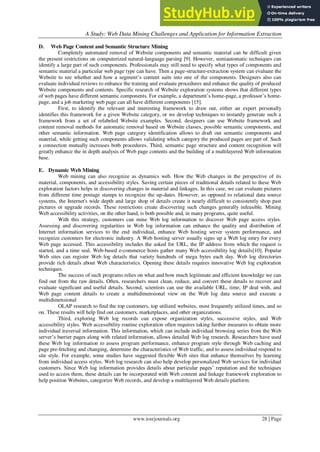 A Study Web Data Mining Challenges And Application For Information Extraction | PDF | Databases ...