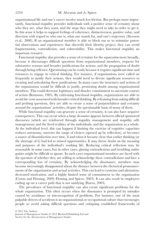 A stupidity based theory of organizations | PDF
