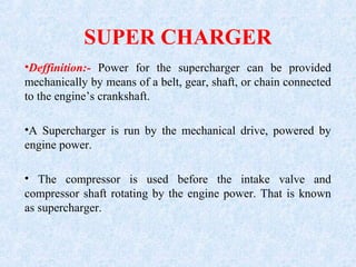 Turbocharger and Supercharger (Anil Sharma) | PPT