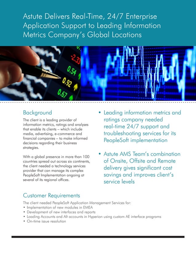 Astute Case Study - Application Management Services for Global Media ...