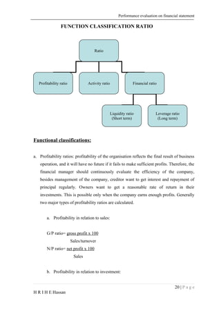 A stuy on interpretation and analysis of ratio analysis and performance ...