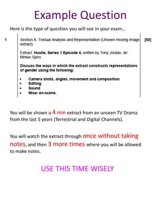 As tv drama revision guide | PPTX