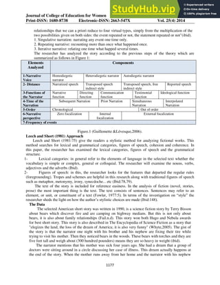 A Stylistic Analysis Of Bisson S Bears Discover Fire | PDF