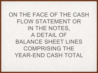 ASU 2016-18 Statement of Cash Flows - Restricted Cash | PPT