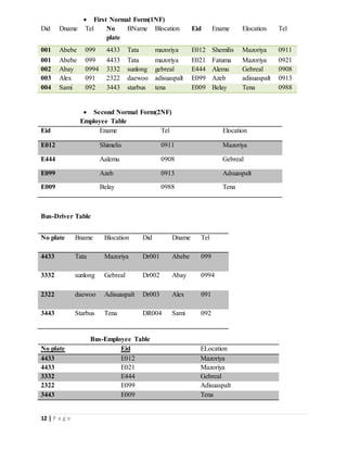 Asu bus management project (autosaved) | DOCX