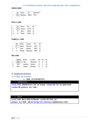 Asu bus management project (autosaved) | DOCX