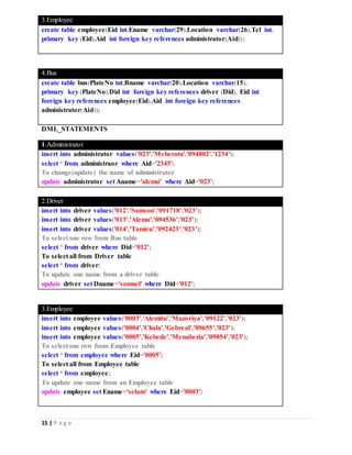 Asu bus management project (autosaved) | DOCX