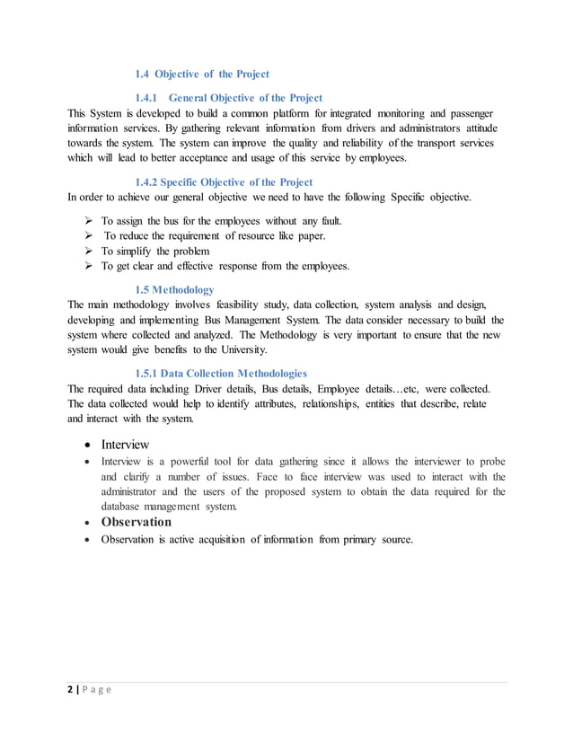 Asu bus management project (autosaved) | PDF