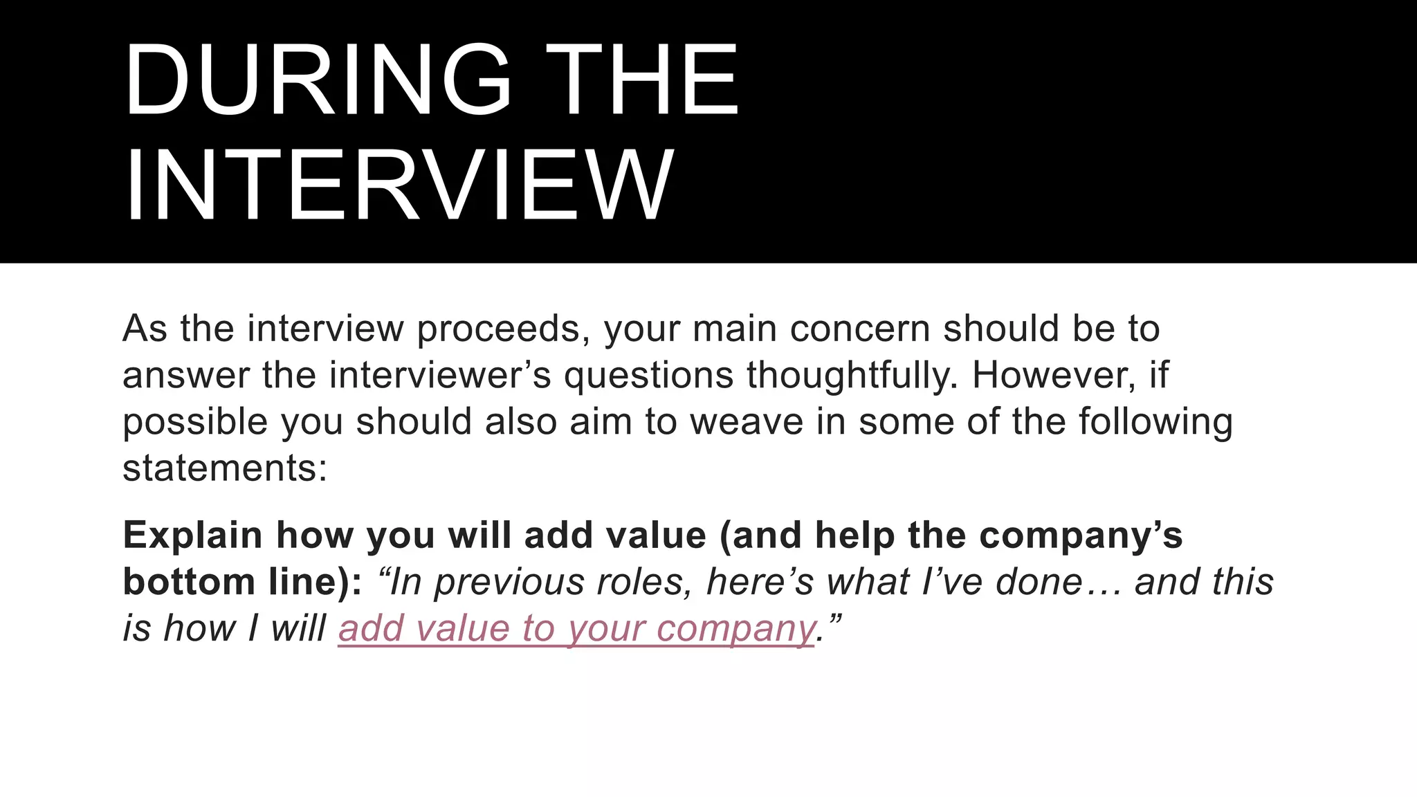 A succesful job interview | PPT