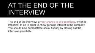 A succesful job interview | PPT